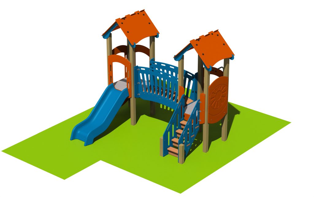 Double Panelled Play Tower - Active Garden