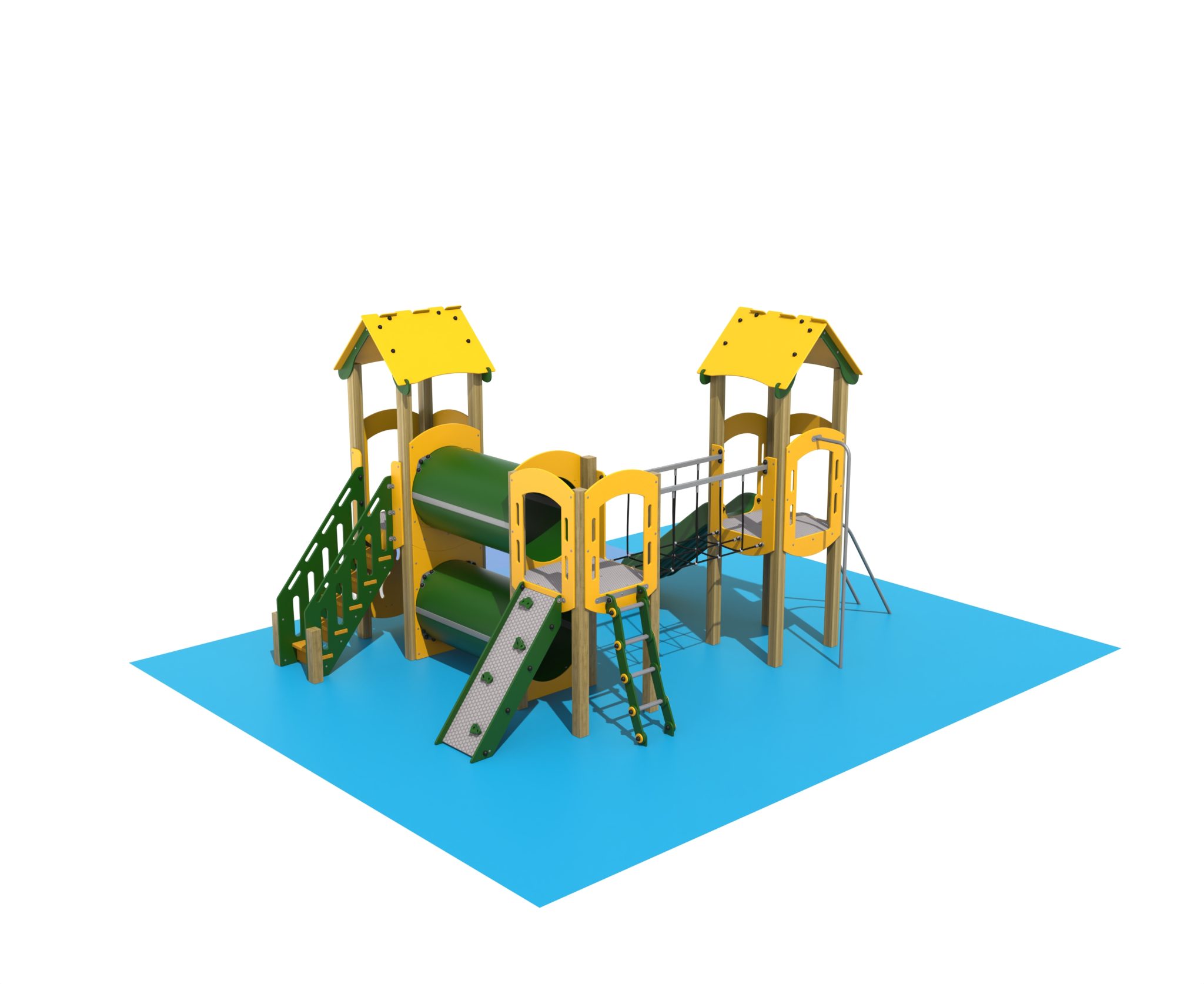 Triple Panelled Play Tower - Active Garden