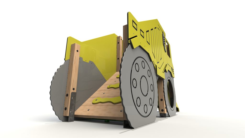 Dumper truck climbing frame with slide - Active Garden